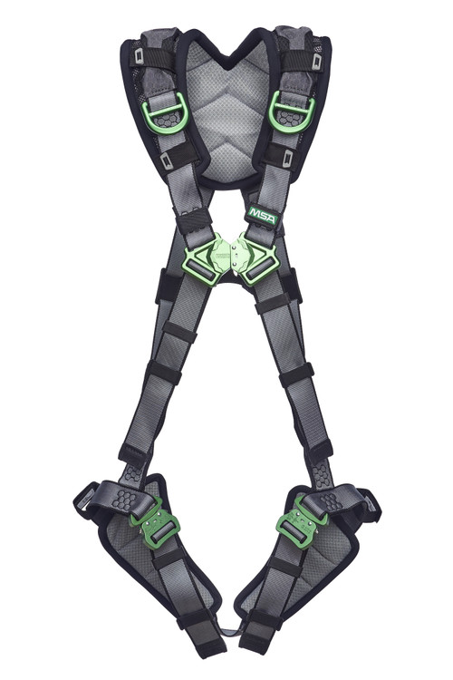 MSA V-FIT Harness with Back & Shoulder D-Rings & Quick-Connect Leg ...