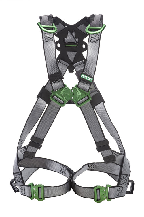 MSA V-FIT Harness with Back & Shoulder D-Rings and Quick-Connect Leg ...