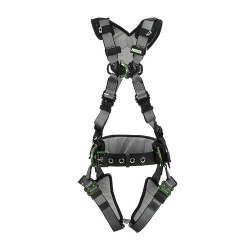 MSA V-FIT Construction Harness with Back & Hip D-Rings and Shoulder ...