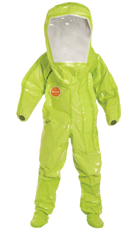 DuPont TK527T Tychem Encapsulated Suit with Elastic Wrists and Attached ...