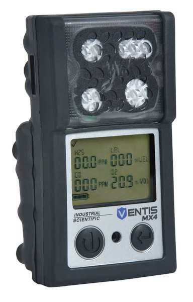 Industrial Scientific Ventis MX4 Personal 4-Gas Monitor with Extended ...