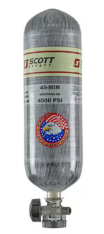 3M Scott 804722-01-D Cylinder and Valve CGA 4.5 (45 Min) (Empty ...