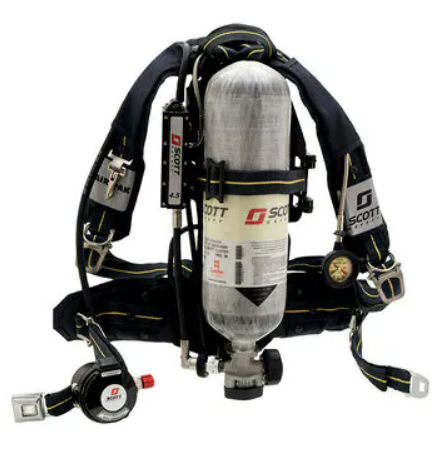 3M Scott API454005000401 Air-Pak 75i SCBA 4500 E-Z Flo Vib HUD (no Airl ...