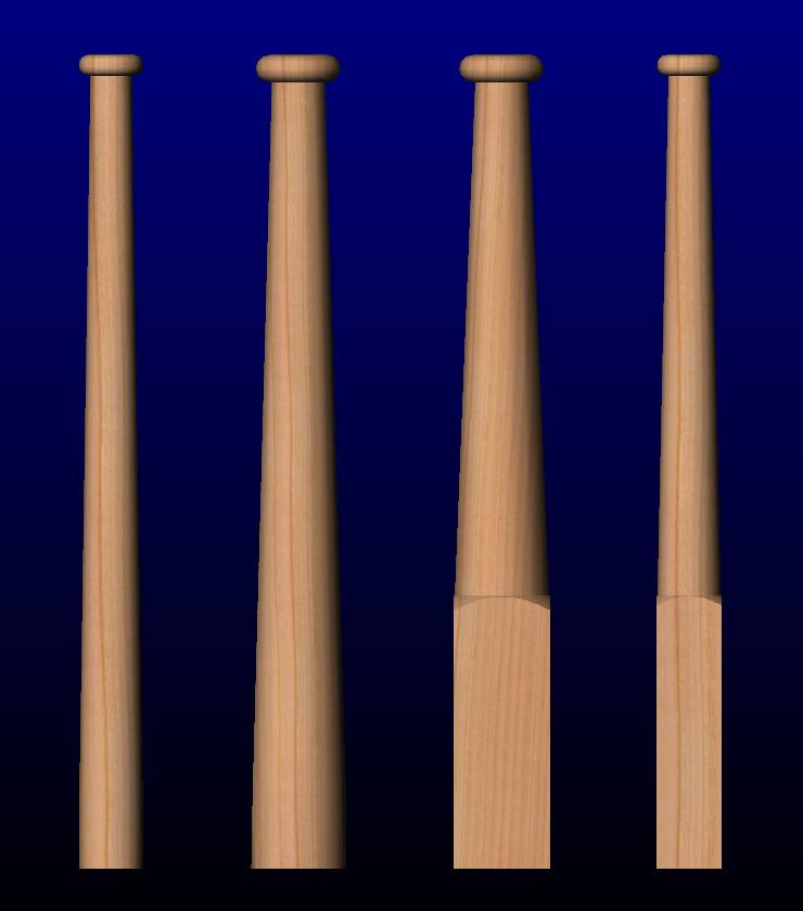 K10 Round Tapered Newel Posts (Baseball Bat Newel Posts) - Proudly Made ...