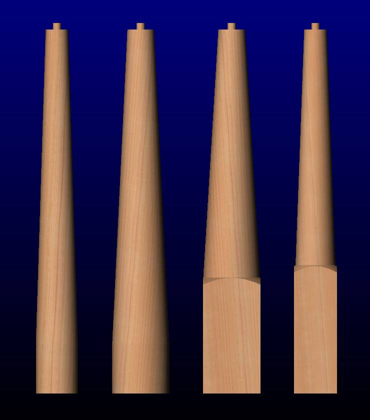 K10 Turned Newel Posts-Round Tapered - Proudly Made in USA - Shop Online