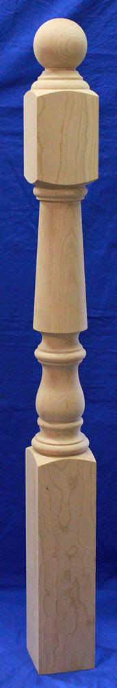 Large Stair Post Newel 5-1/4" - Many Species Available - USA