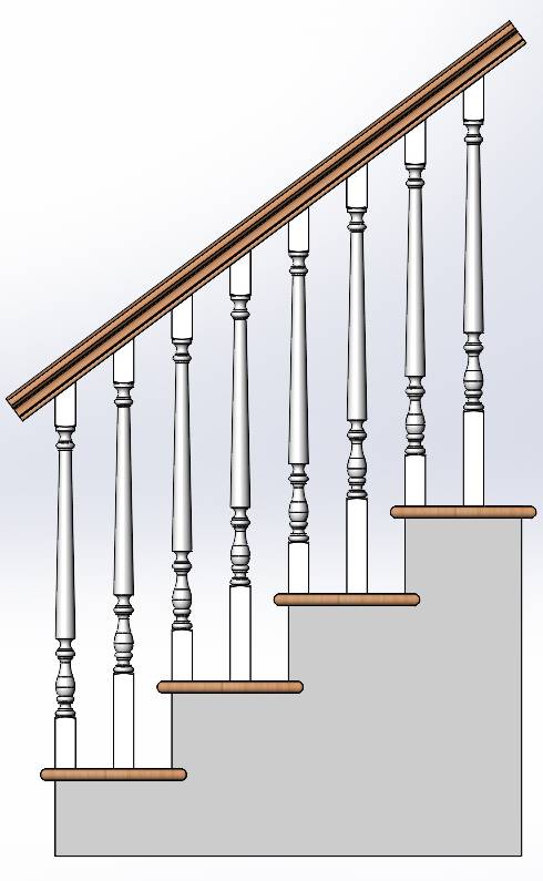 K06 Series Wood Balusters - Proudly Made in USA