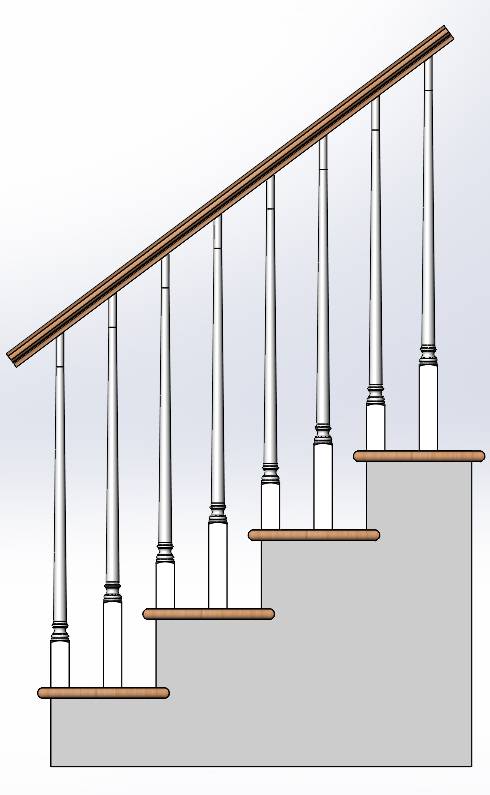 K08 Series Wood Balusters - Proudly Made in USA