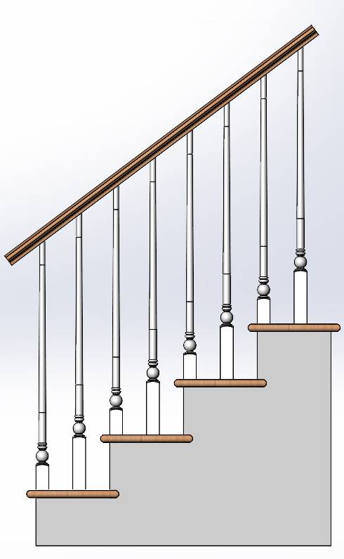 K09 Series Wood Balusters - Proudly Made in USA