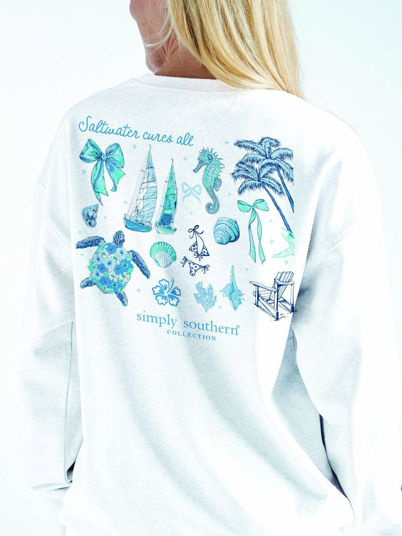 YTH-CREW-SALT-WHITE - Simply Southern