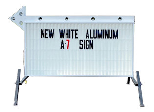 4' x 8' Illuminated Flashing Arrow Sign - Aluminum Cabinet
