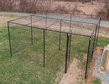 7.5' H Poly Garden Fence Enclosure w/Top and Gate