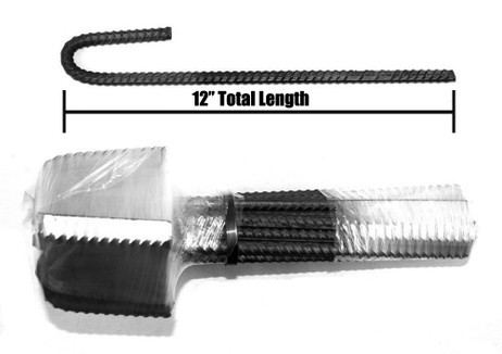 12" J Hook Rebar Ground Stakes