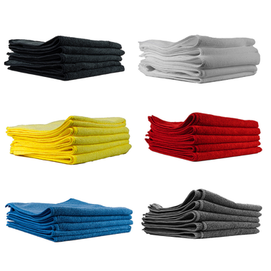 Microfiber Stitched Edge Color Coded Towels - 16" x 16"