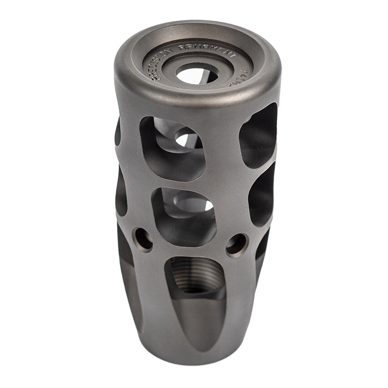 Precision Armament AFAB Hybrid Muzzle Device, 1/2x28, Matte Black [A04420]