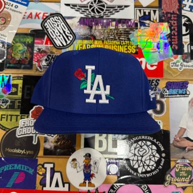 From The Ground Up LA Rose Hat Blue