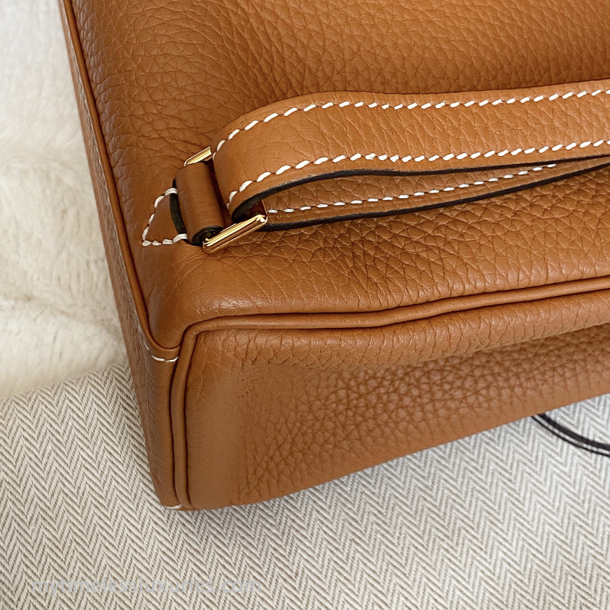 HERMES Kelly Ado II Backpack Toffee Clemence Gold Hw - Timeless Luxuries