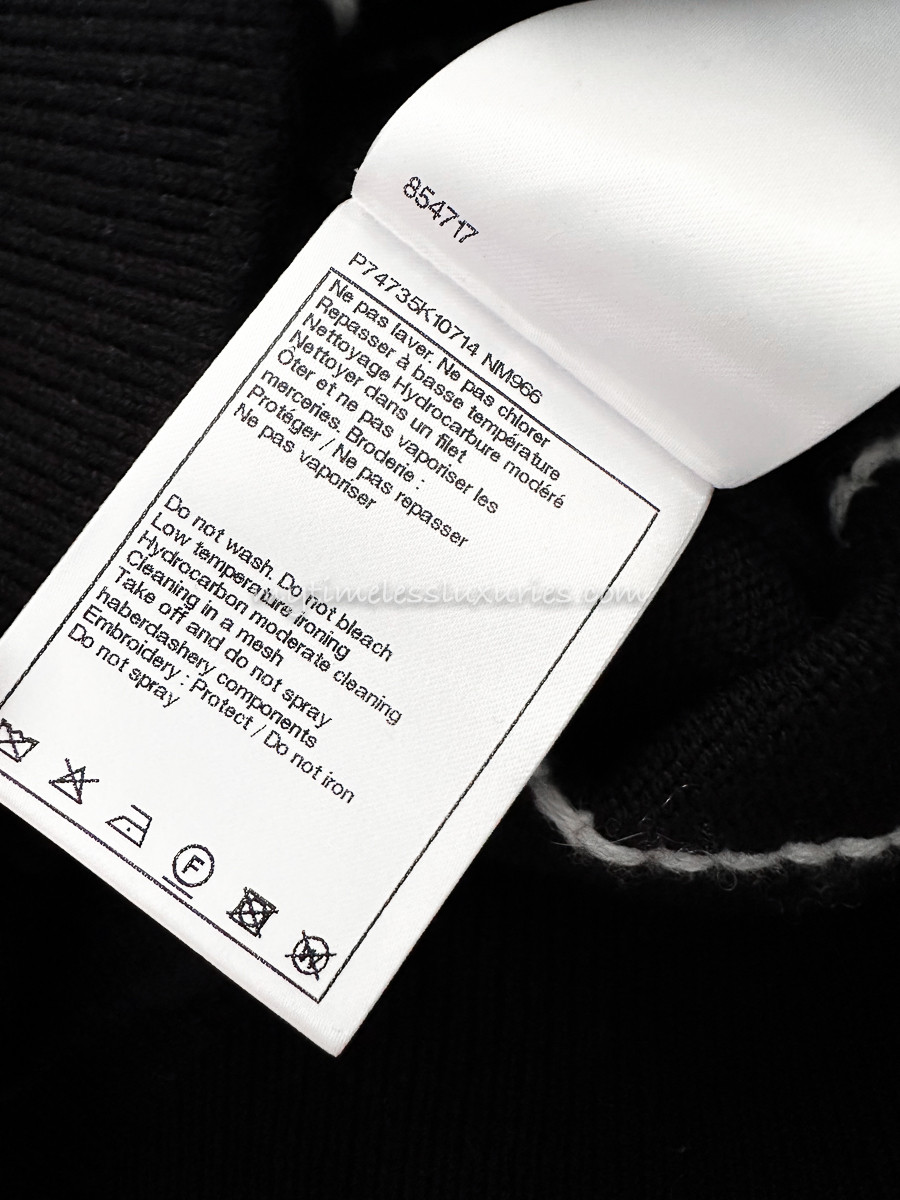 CHANEL 23P Logo Cashmere Cardigan 40 *New - Timeless Luxuries