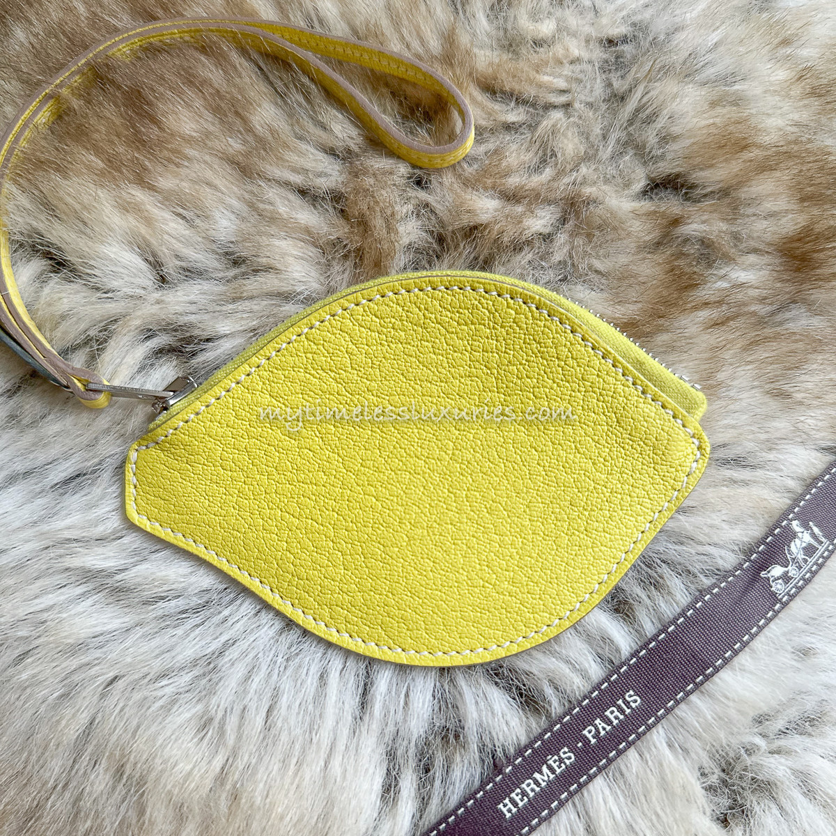 HERMES Tutti Frutti Lemon Coin Purse/ Charm - Timeless Luxuries