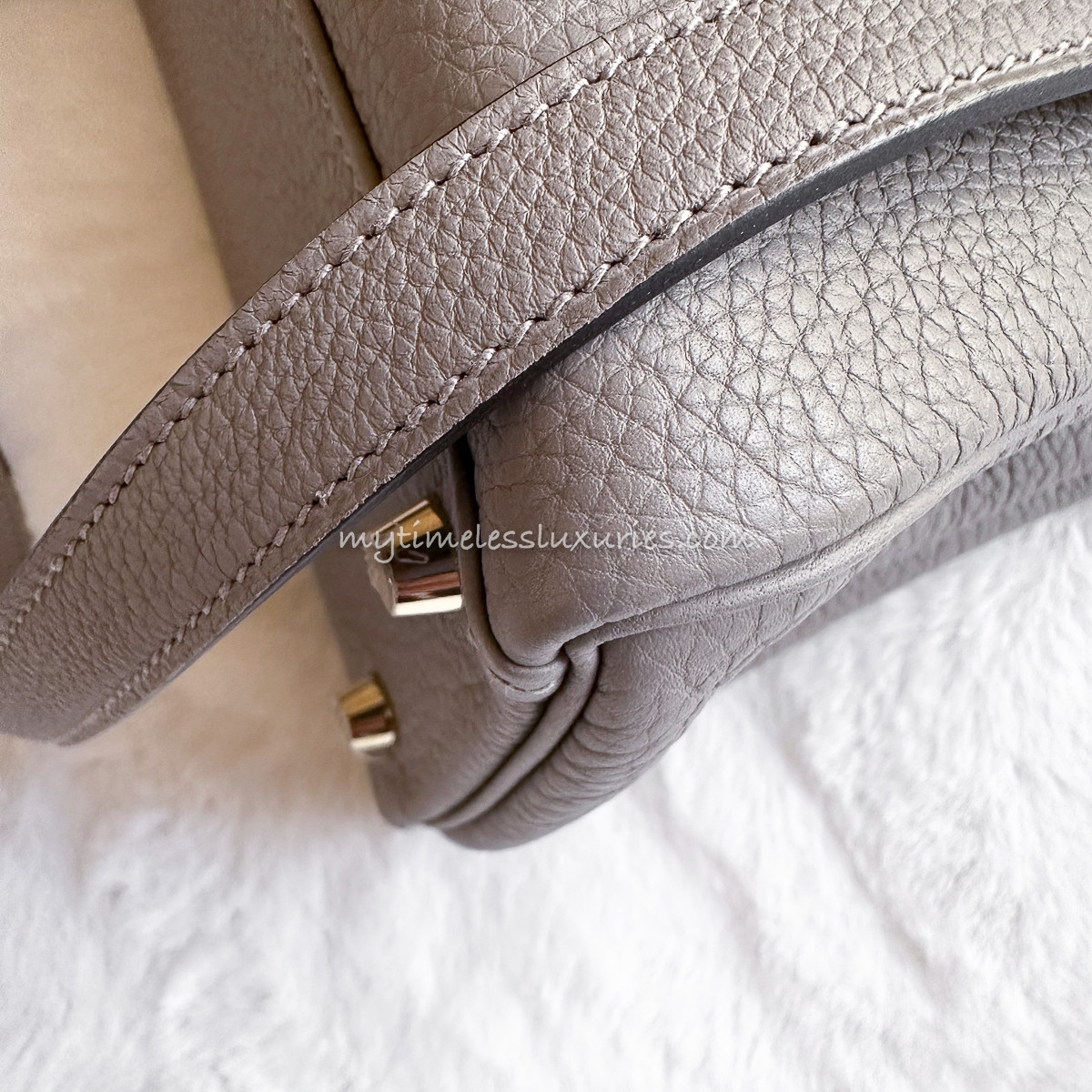 HERMES Kelly 28 Gris Asphalte Togo GHW - Timeless Luxuries
