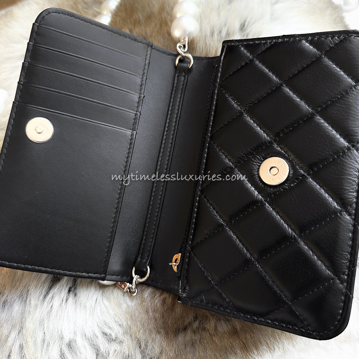 CHANEL Mini WOC Wallet on Chain Pearl Strap - Timeless Luxuries