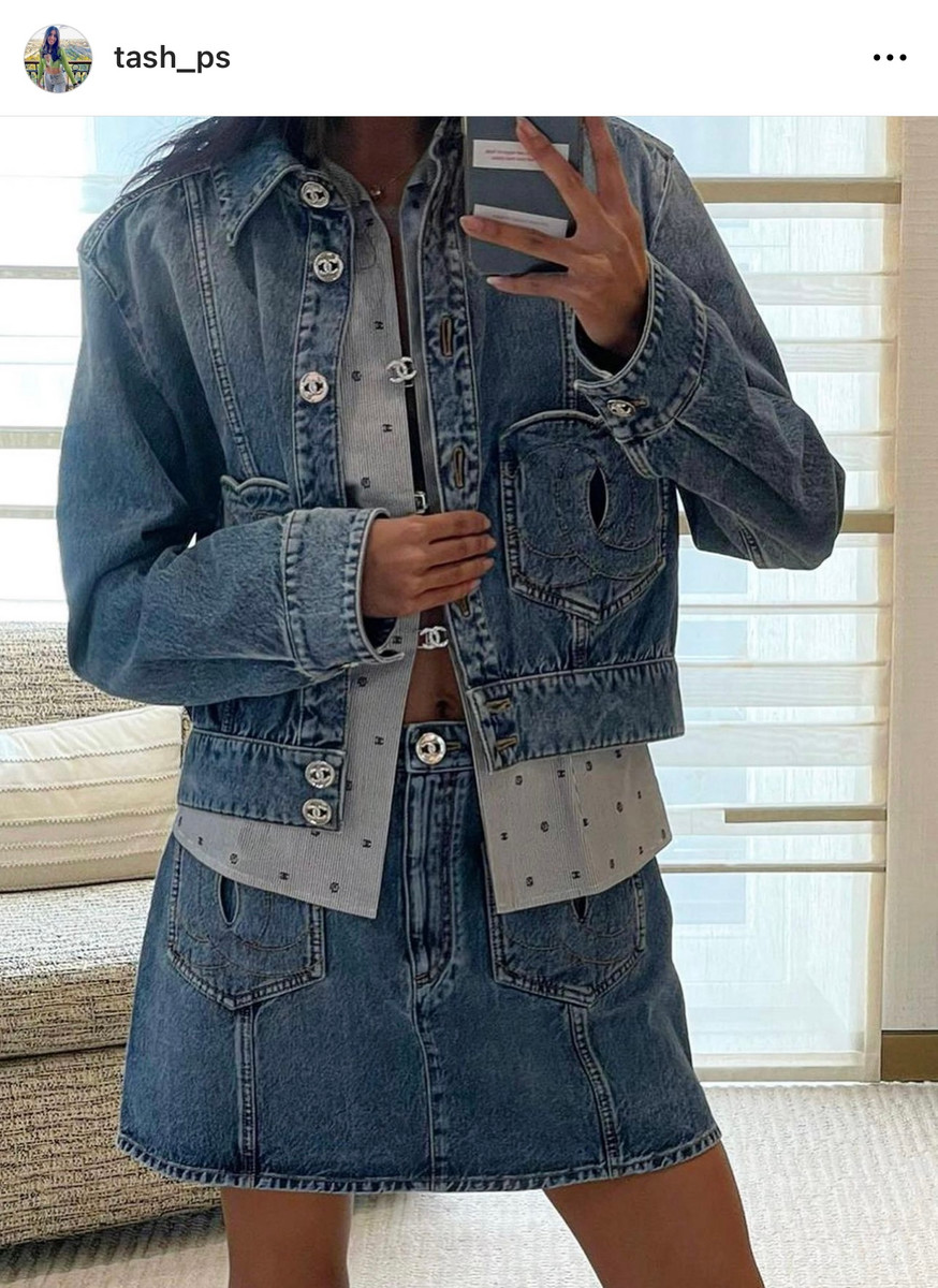 CHANEL 24P Denim Jacket CC Heart Pockets 36 *New - Timeless Luxuries