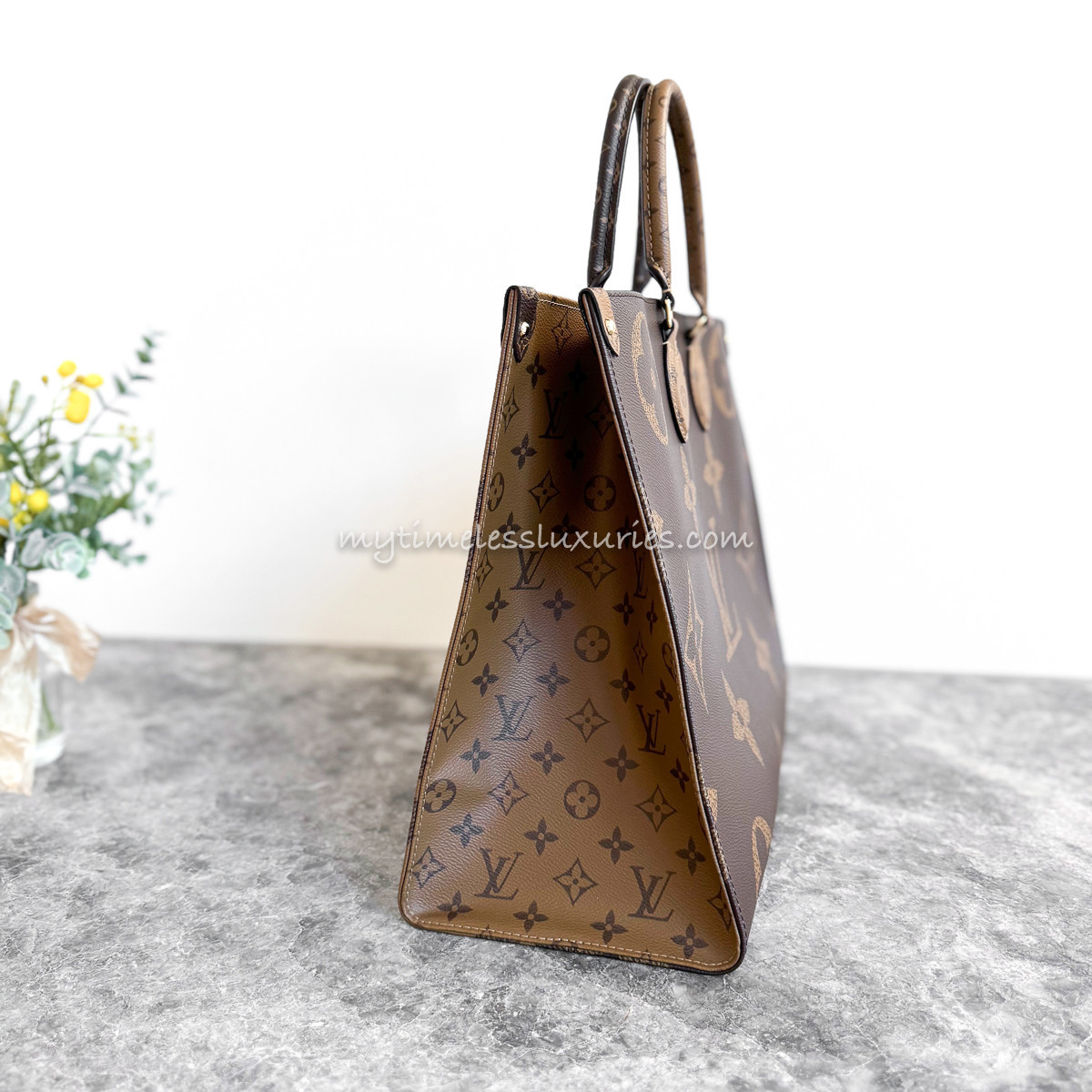 LOUIS VUITTON Monogram Giant Reverse OnTheGo GM Tote - Timeless Luxuries