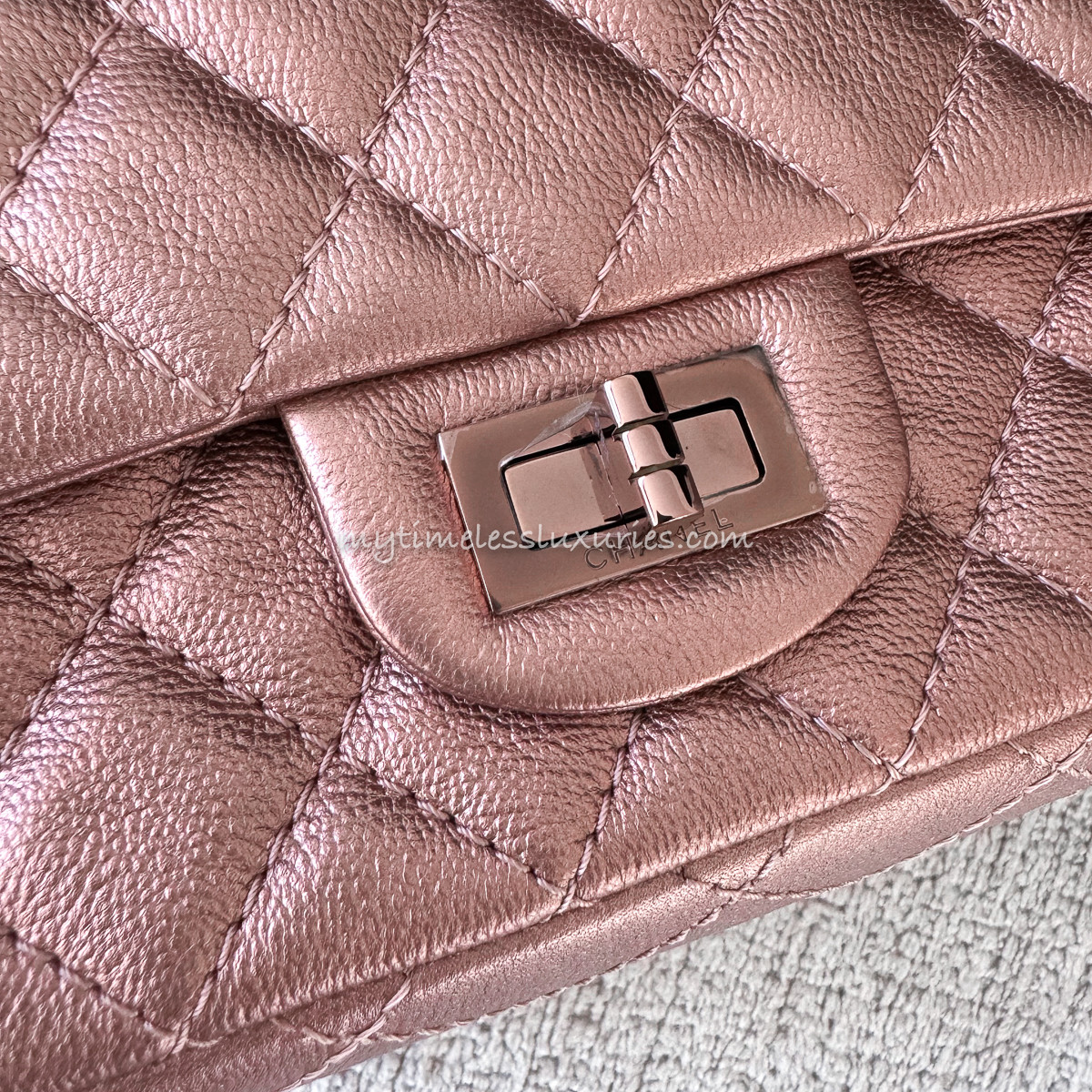 CHANEL Copper (Rose Gold) Mini Reissue 2.55 *New - Timeless Luxuries