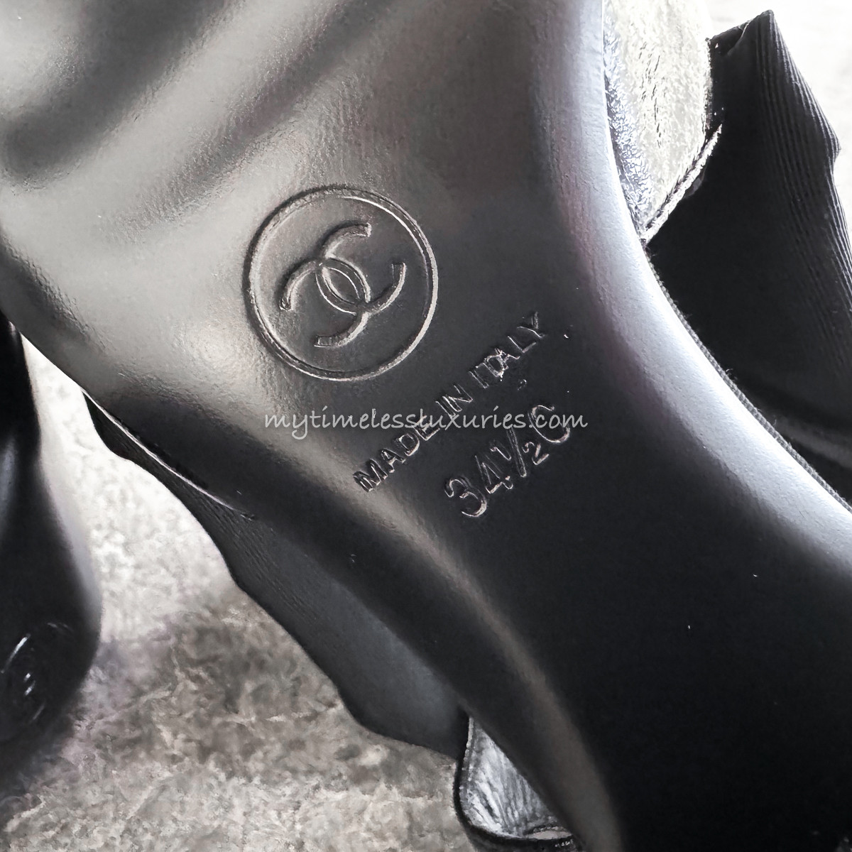 CHANEL 23K Runway Camellia Slingback Shoes 34.5 *New - Timeless Luxuries