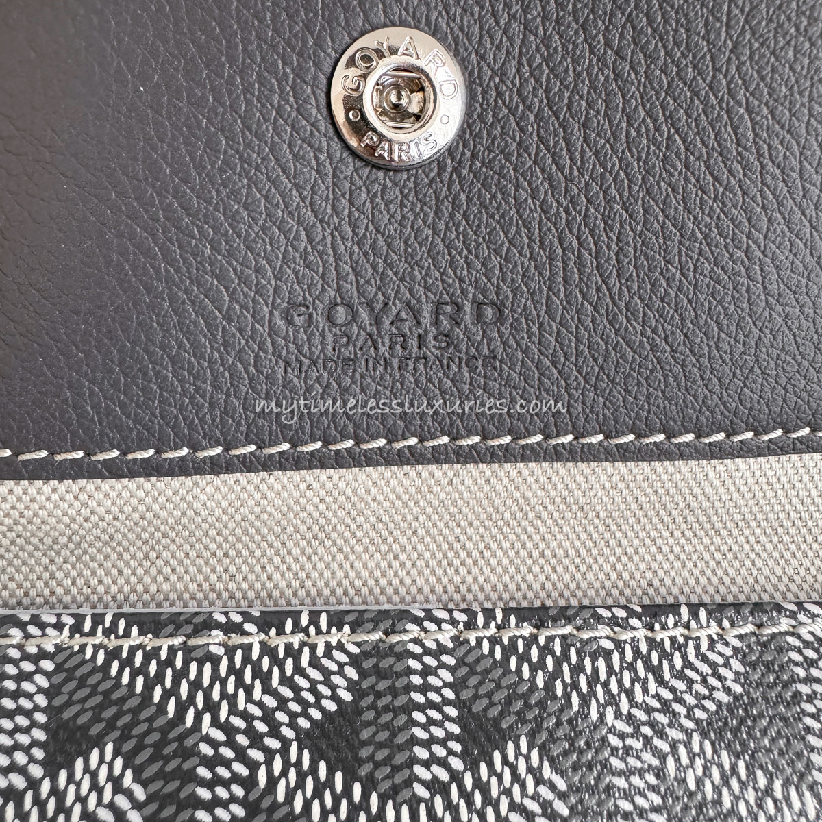 GOYARD Limited Ed. Boheme Hobo Bag Grey/ Pink Heart - Timeless Luxuries