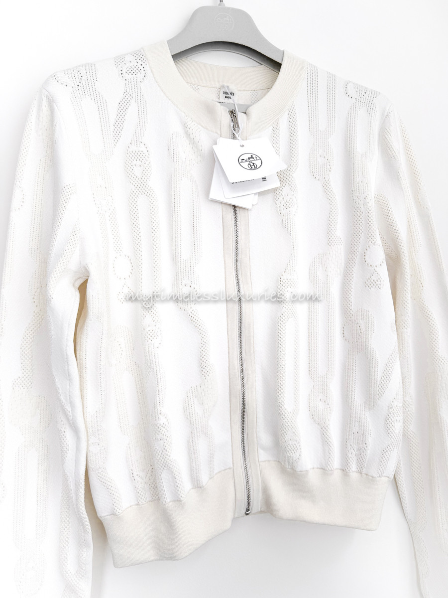 HERMES 2025 FW 'Palefroi Remix' Cardigan 36 *New - Timeless Luxuries
