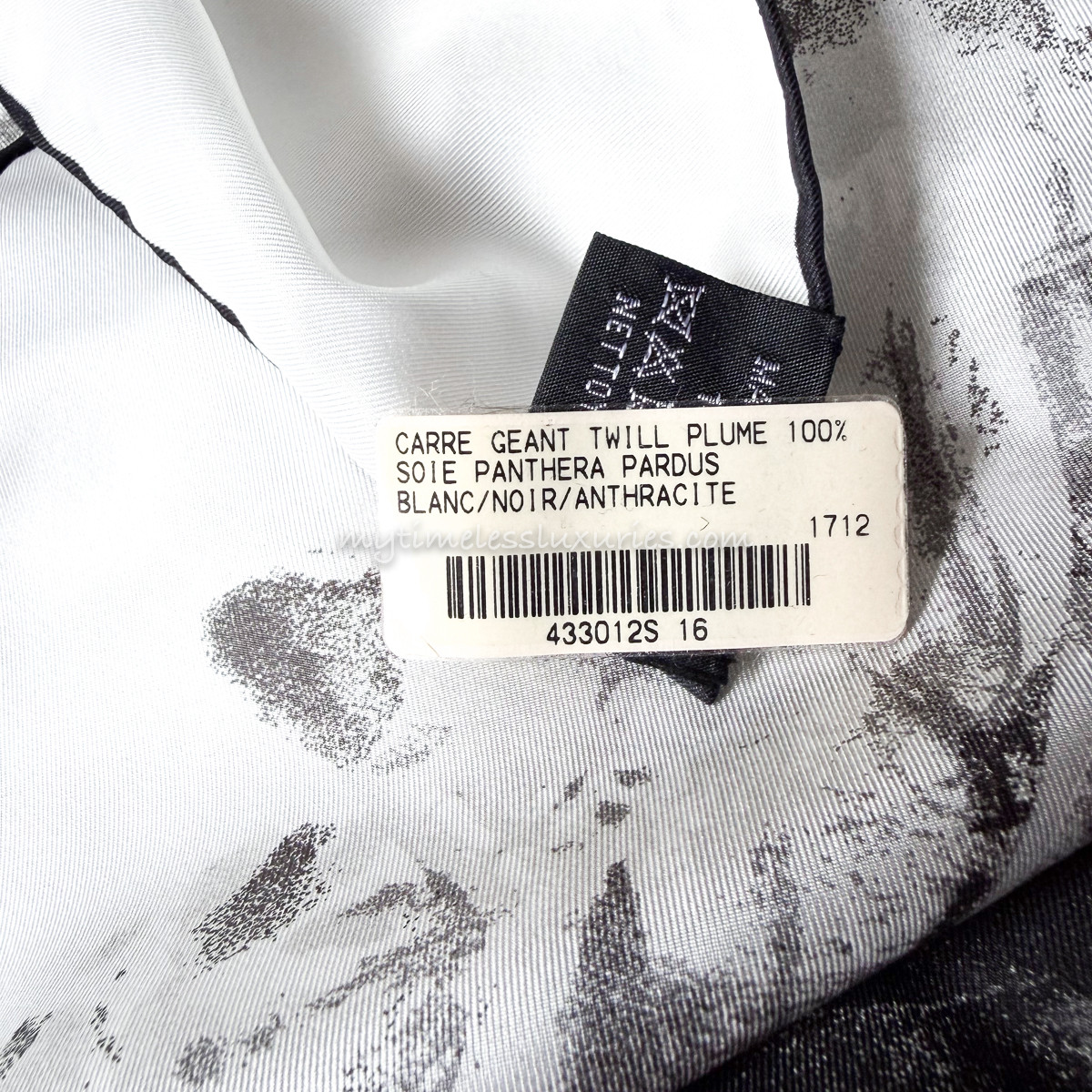 HERMES 'Panthera Pardus' Giant Silk Twill Scarf 140 *New - Timeless ...