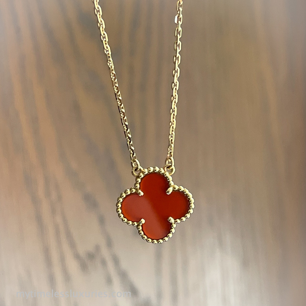 Vca carnelian necklace store