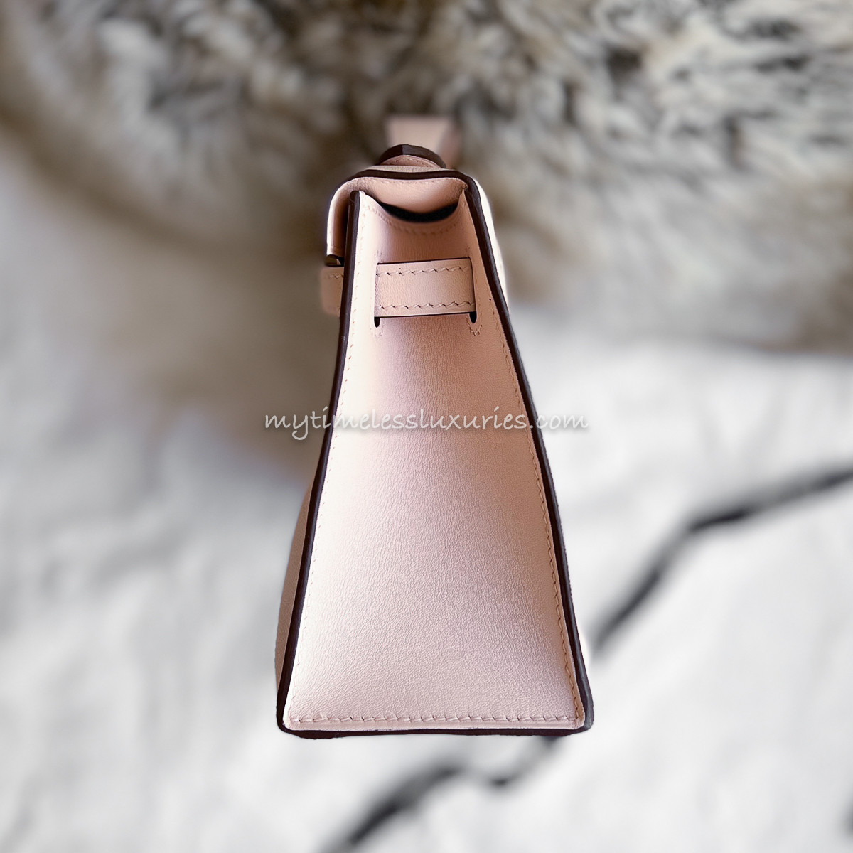 HERMES Kelly Pochette Rose Eglantine PHW *New - Timeless Luxuries