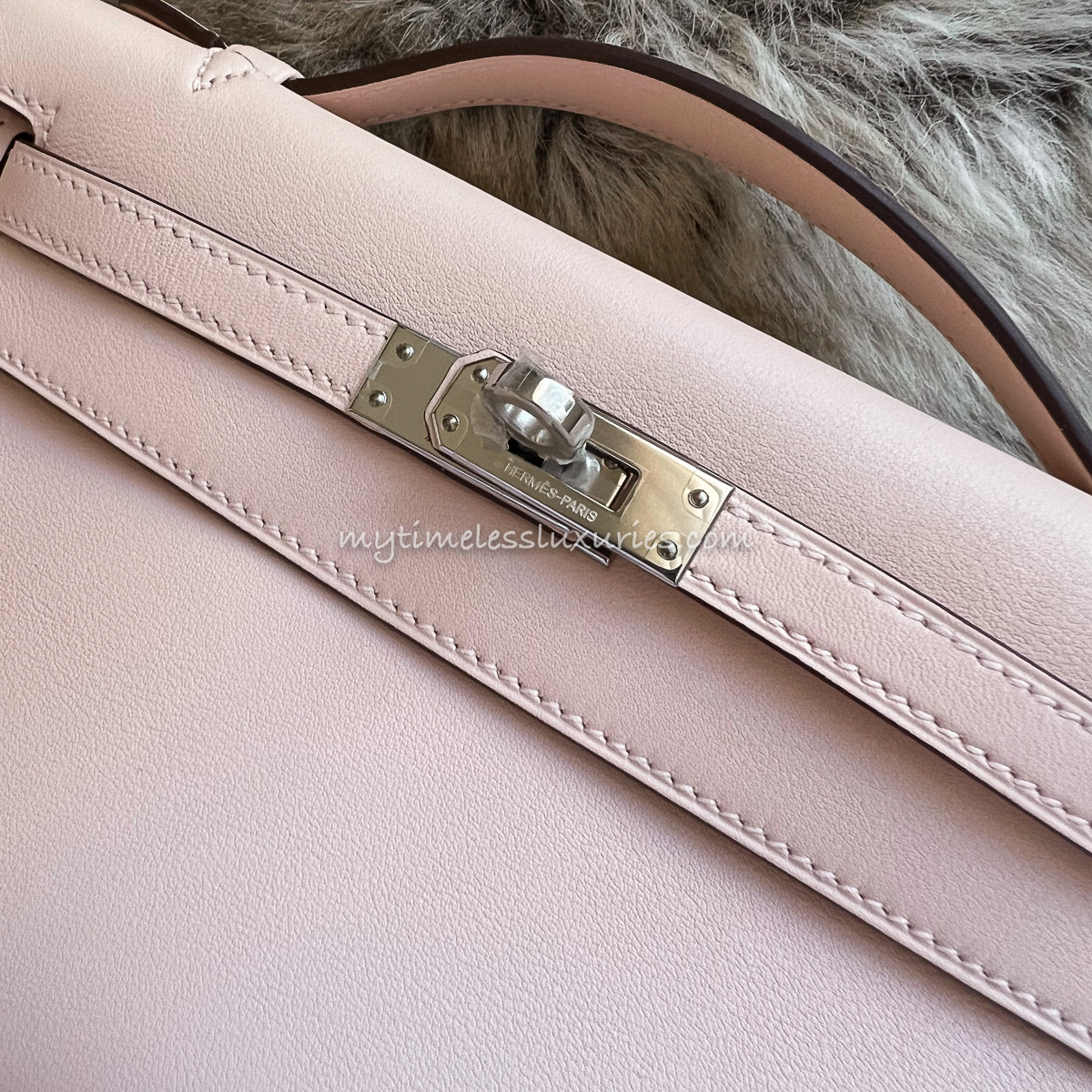 HERMES Kelly Pochette Rose Eglantine PHW *New - Timeless Luxuries