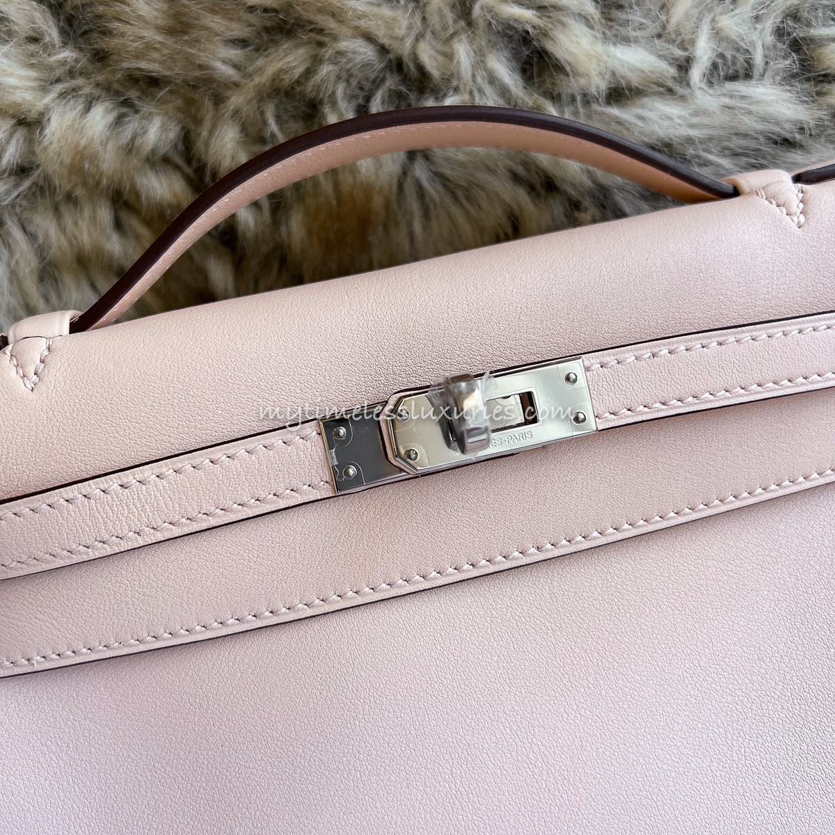 HERMES Kelly Pochette Rose Eglantine PHW *New - Timeless Luxuries