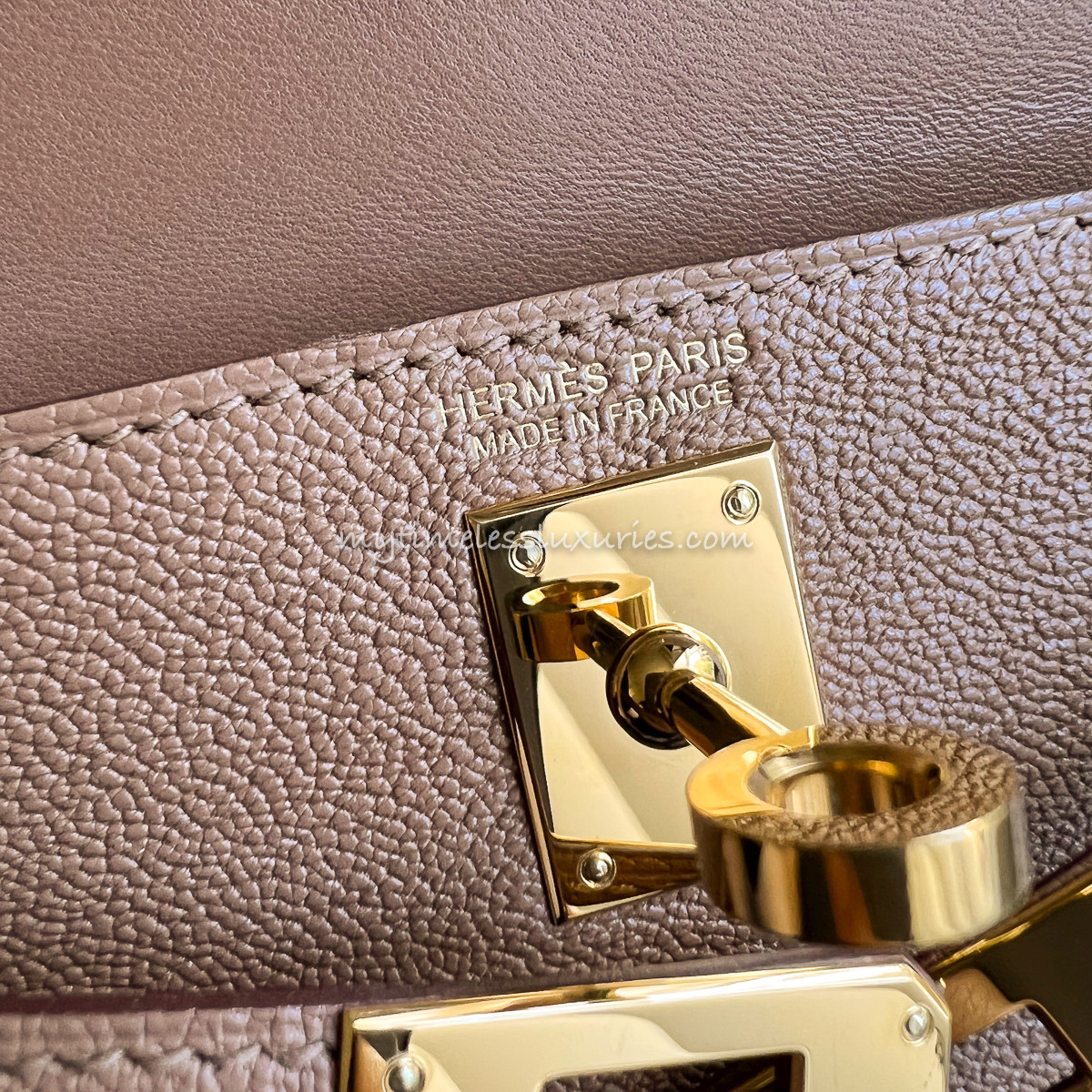 HERMES Mini Kelly II Quebracho Chèvre Mysore GHW - Timeless Luxuries