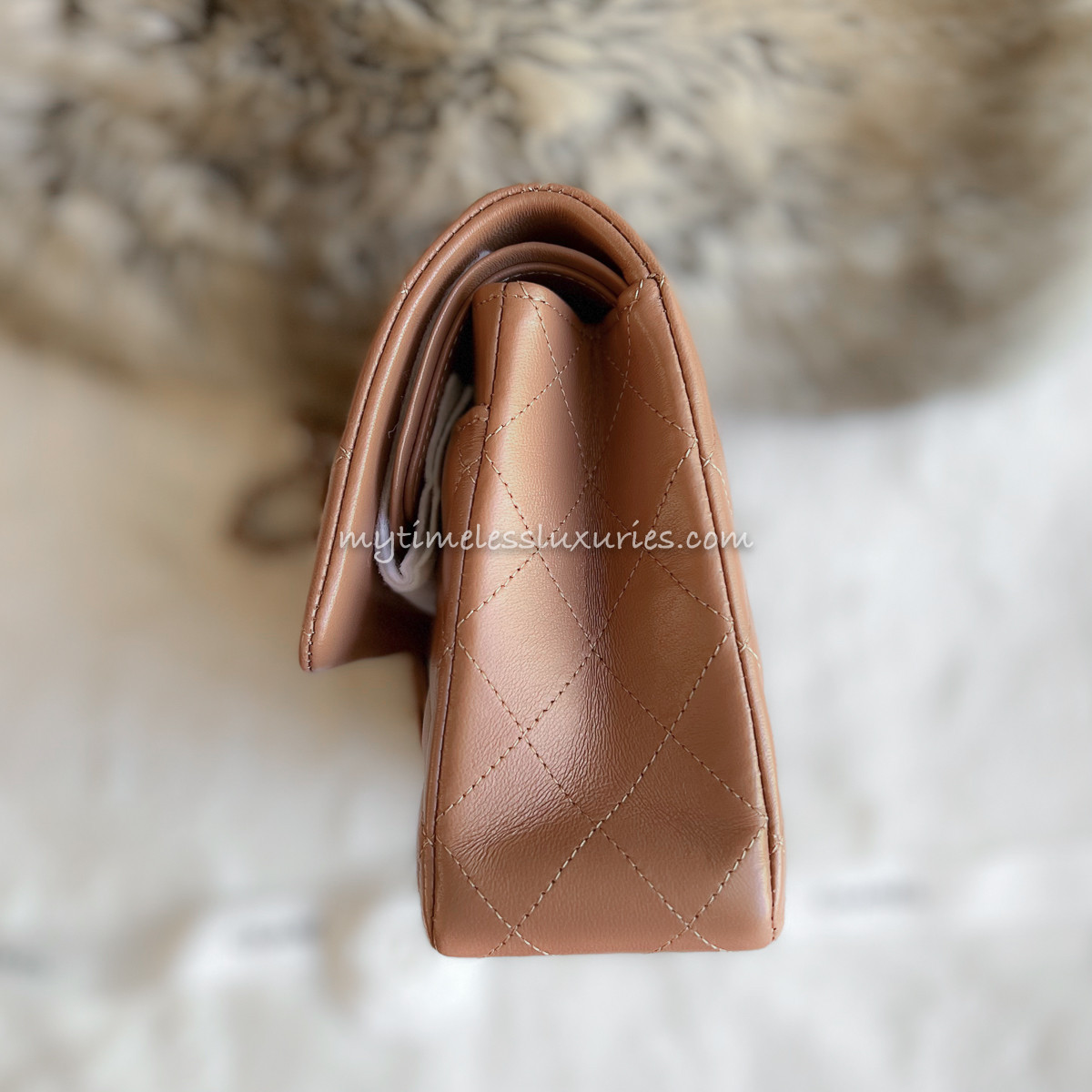 CHANEL 22S Caramel Medium Classic Flap LGHW *New - Timeless Luxuries
