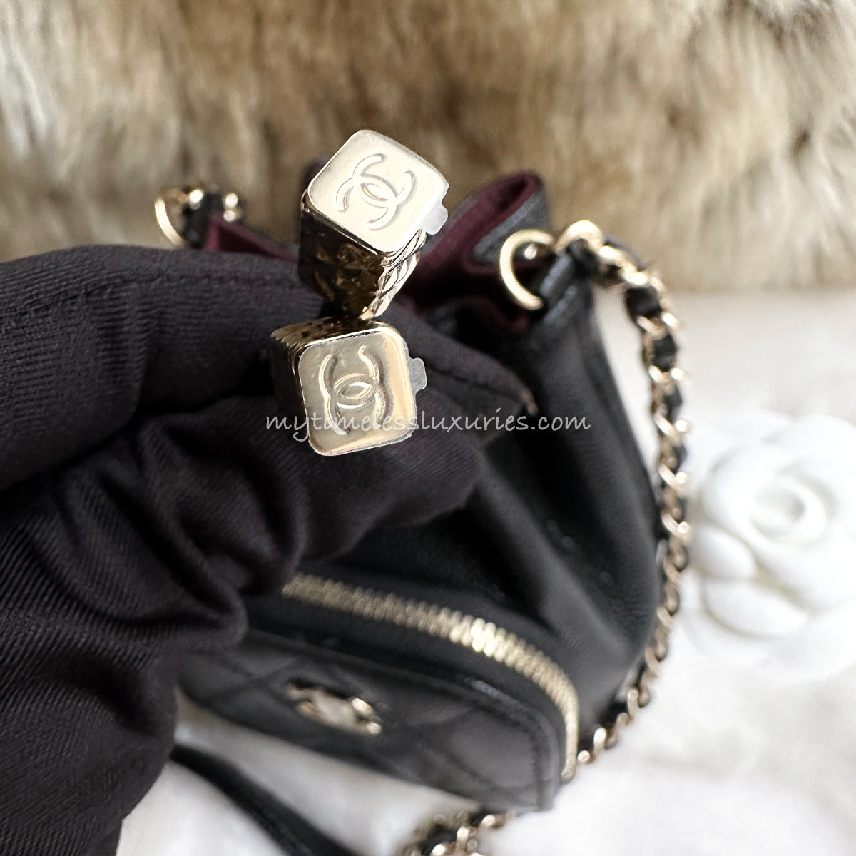 CHANEL 22B Mini Bucket Bag with Chain *New - Timeless Luxuries