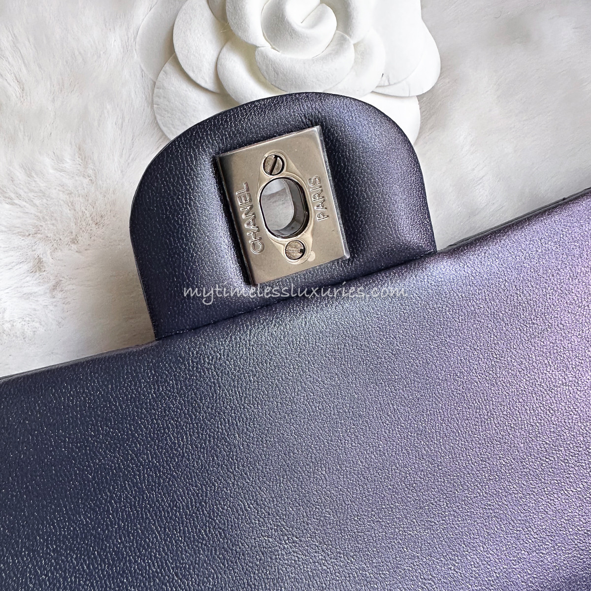CHANEL 22B Iridescent Navy Mini Rectangular Flap Bag *New - Timeless ...