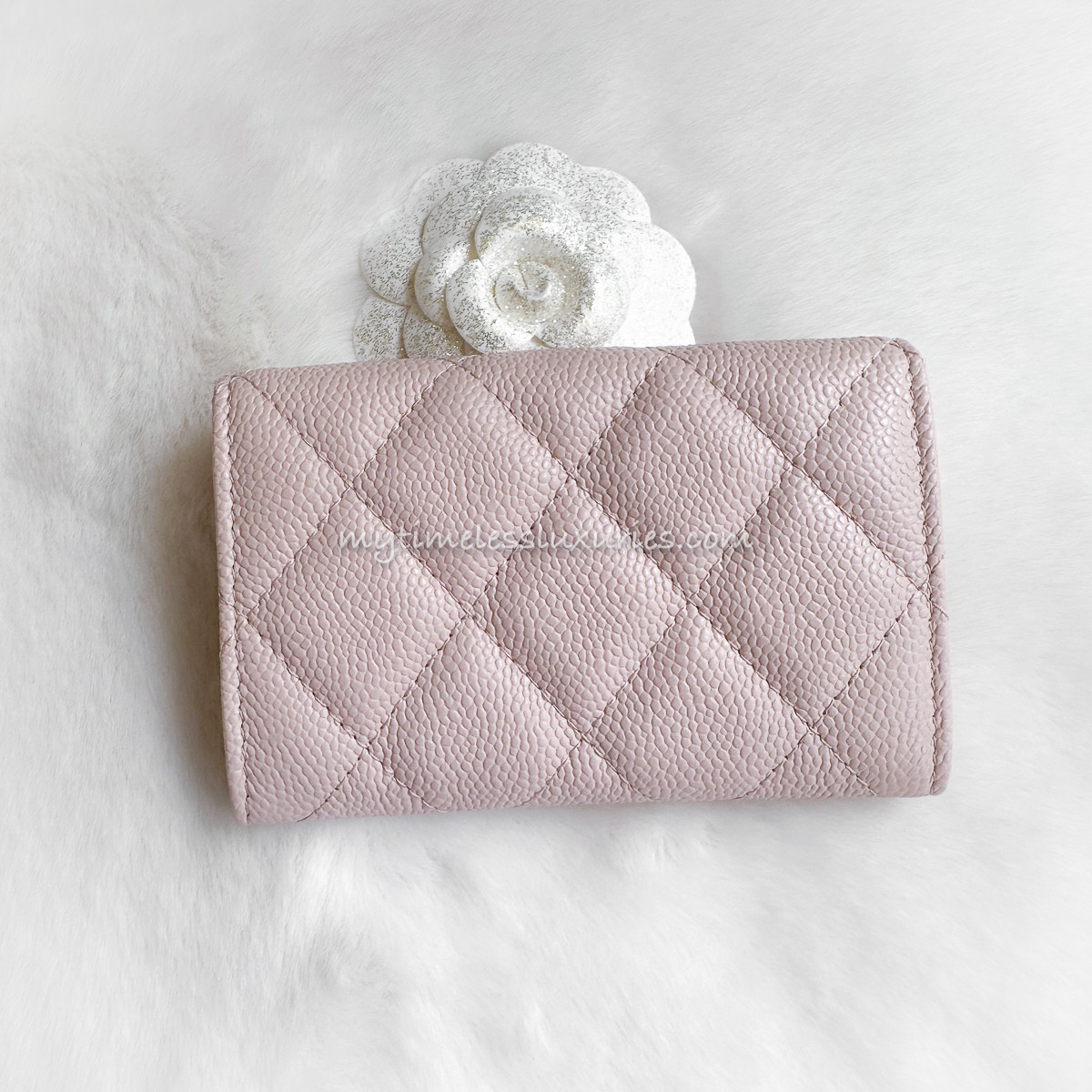 CHANEL 21C Rose Clair Caviar Flap Card Holder *New - Timeless Luxuries