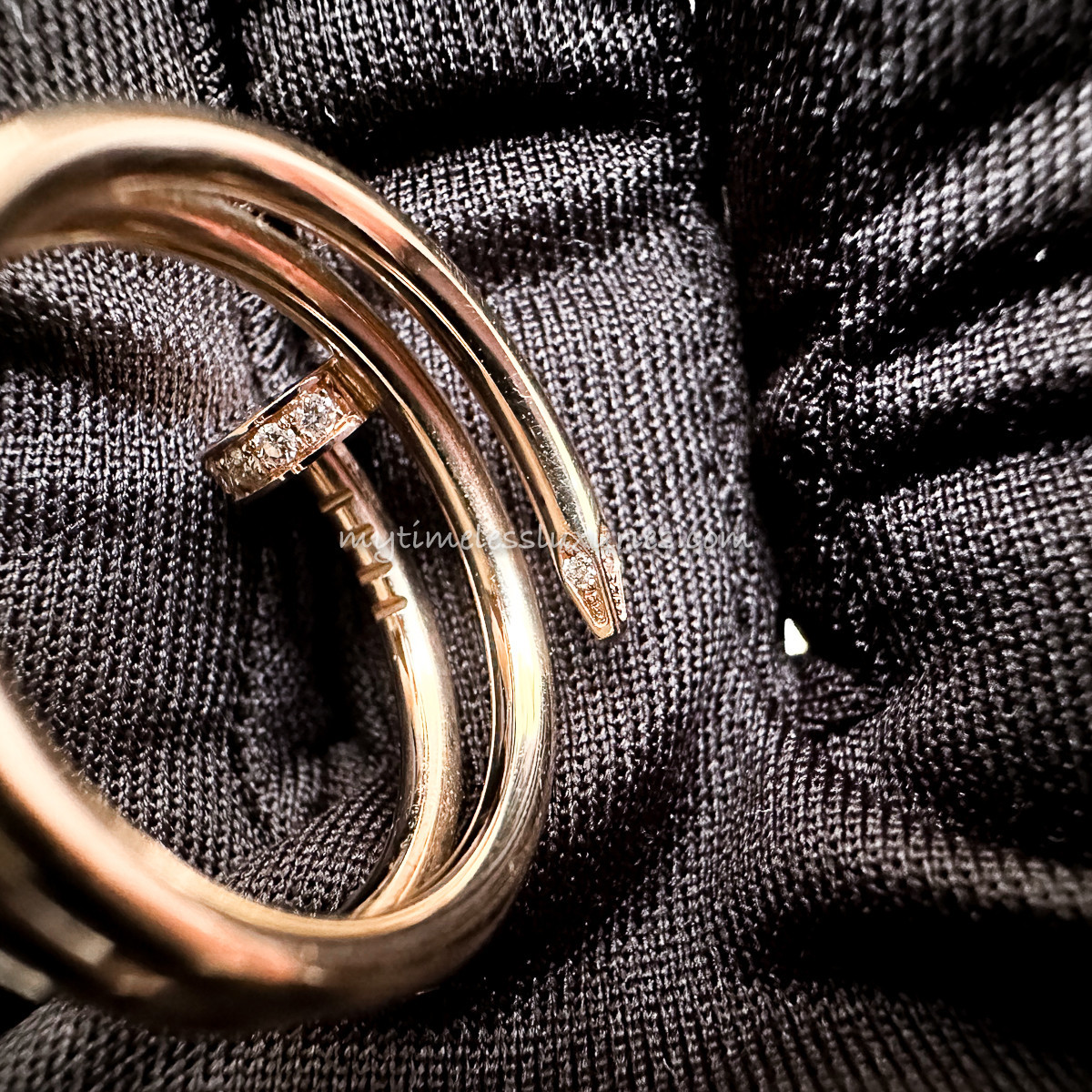 CARTIER JUC Juste un Clou Ring 18K RG Diamonds 50 - Timeless Luxuries