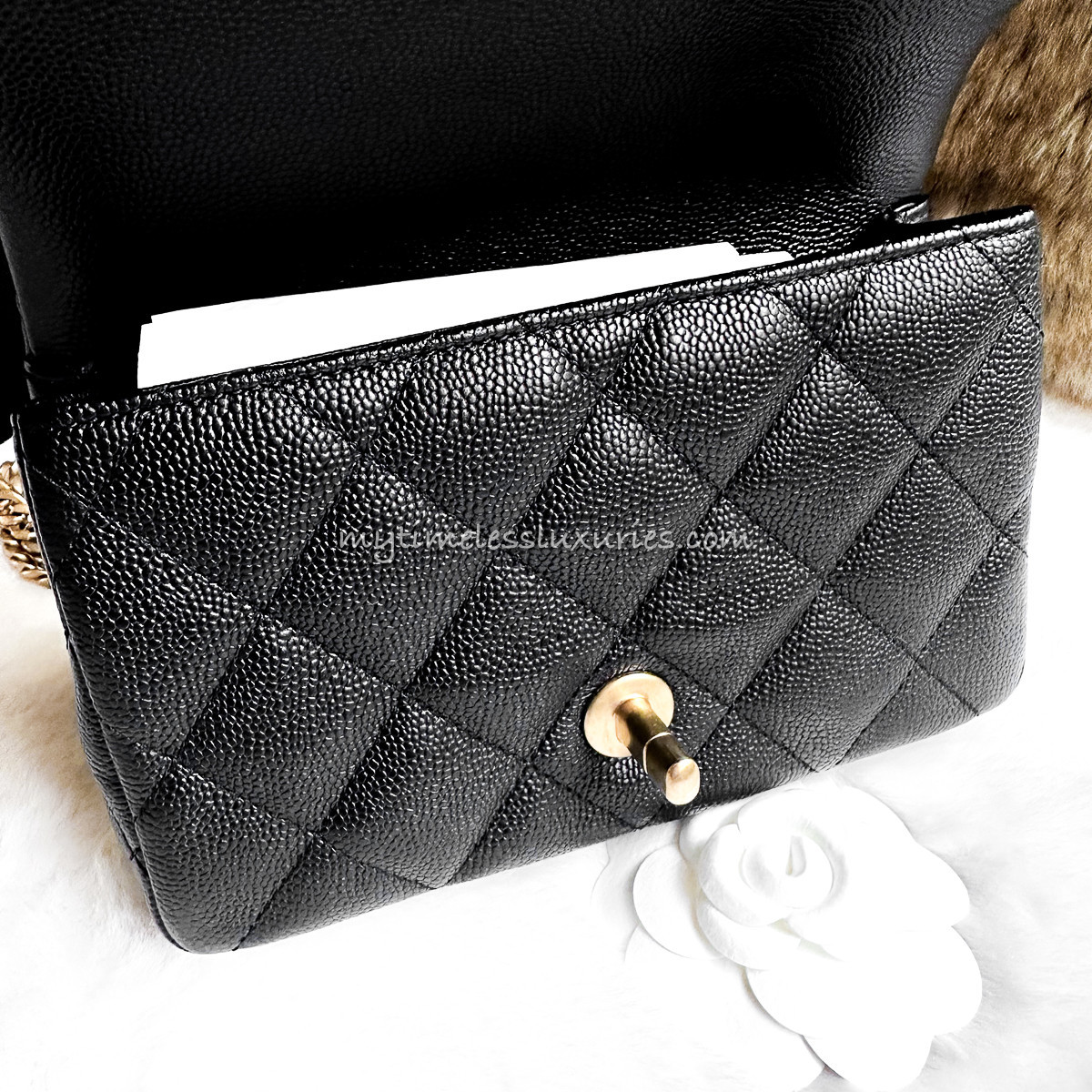 CHANEL 23P Black Caviar Mini Sweetheart Flap Bag *New - Timeless Luxuries
