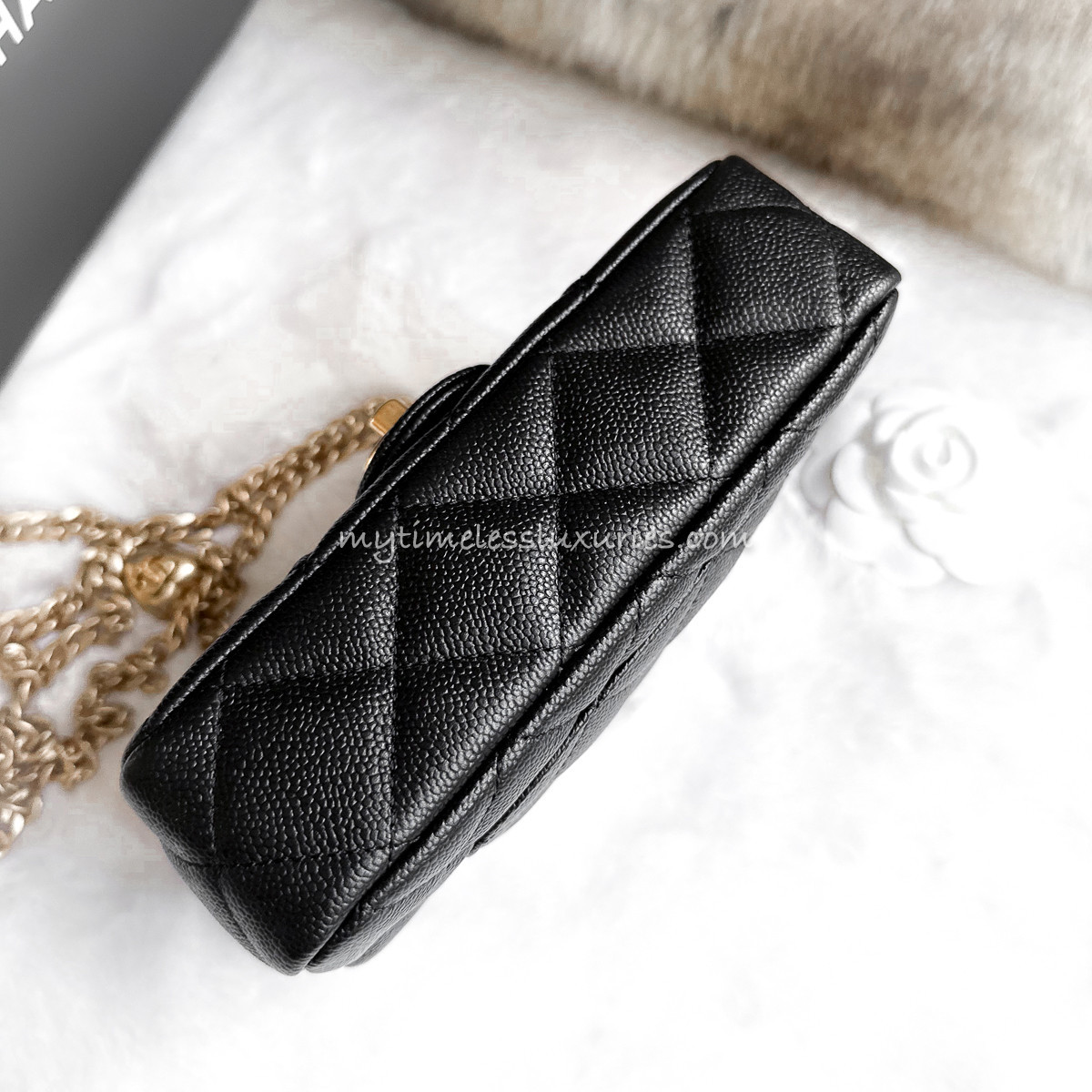 CHANEL 23P Black Caviar Mini Sweetheart Flap Bag *New - Timeless Luxuries