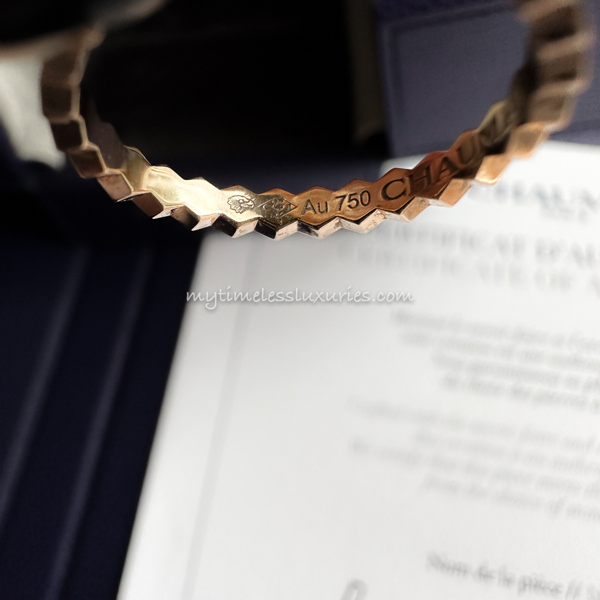 CHAUMET Bee My Love Ring 2.5mm RG/ Diamonds 47 - Timeless Luxuries