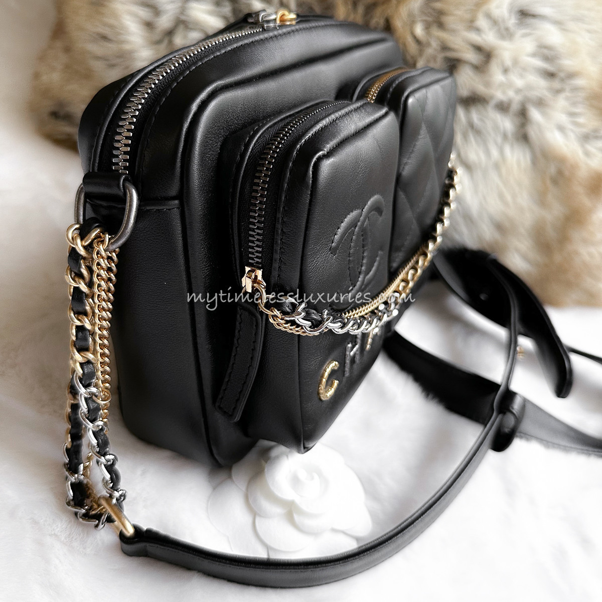 CHANEL 23P Logo Camera Bag Chain Details *New - Timeless Luxuries