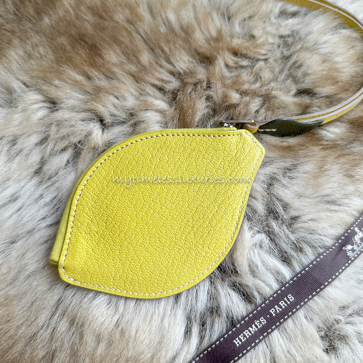 HERMES Tutti Frutti Lemon Coin Purse/ Charm - Timeless Luxuries