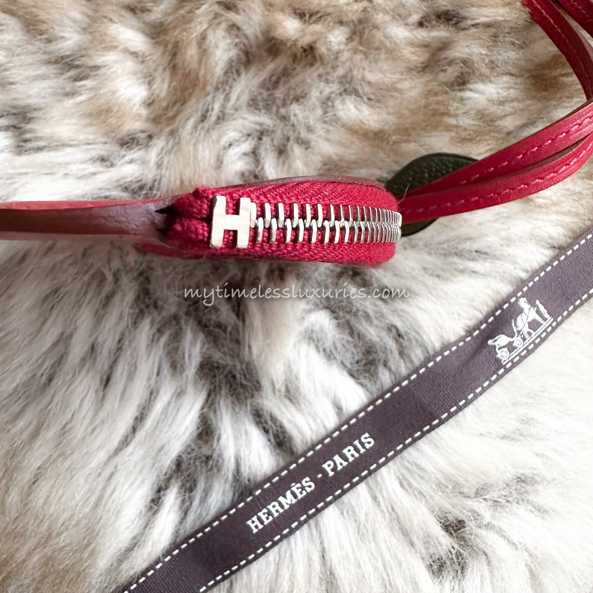 HERMES Tutti Frutti Apple Coin Purse/ Charm Rouge VIF - Timeless Luxuries