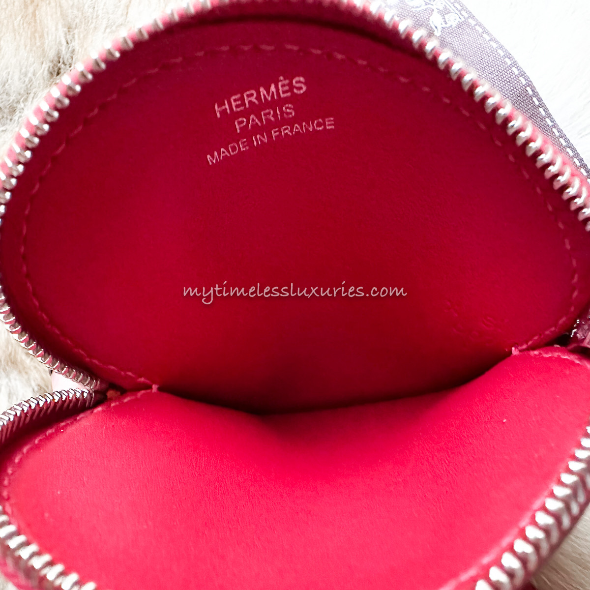 HERMES Tutti Frutti Apple Coin Purse/ Charm Rouge VIF - Timeless Luxuries