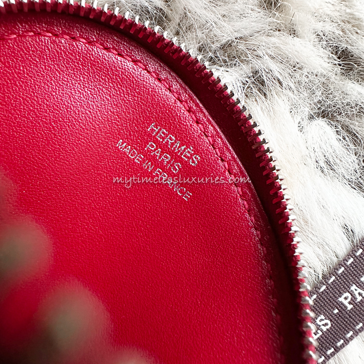 HERMES Tutti Frutti Apple Coin Purse/ Charm Rouge VIF - Timeless Luxuries